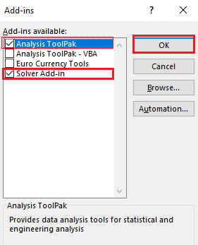 Installing Data Analysis & Solver Add-ins for Excel 2019(Office 365)