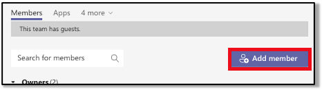 Microsoft Teams - Adding and removing Members and adjusting their roles
