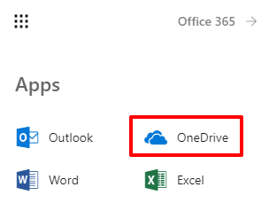 Accessing OneDrive Online Storage