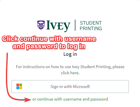 Student Web Printing