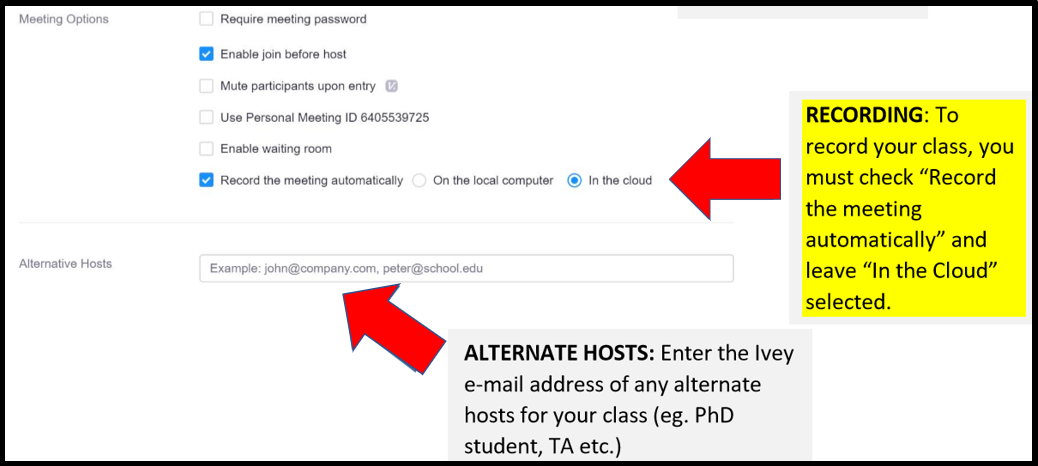 How to create a Zoom class in Learn