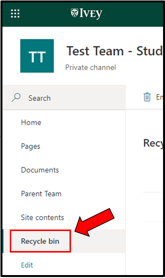 How to recover a file in Microsoft Teams