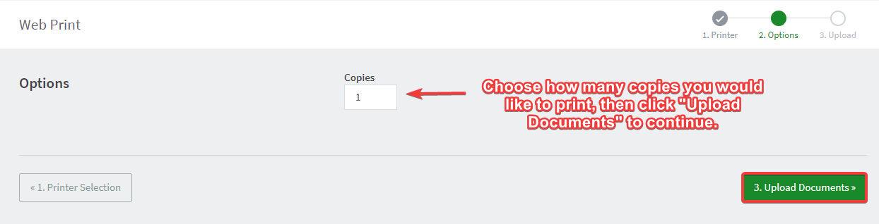 Student Web Printing